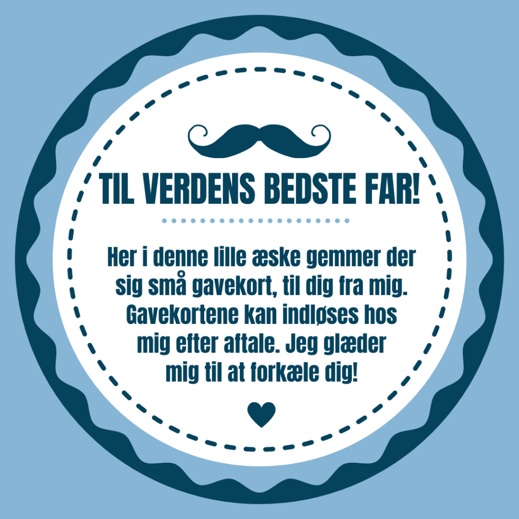 En gaveæske til Fars Dag - Lou Noire