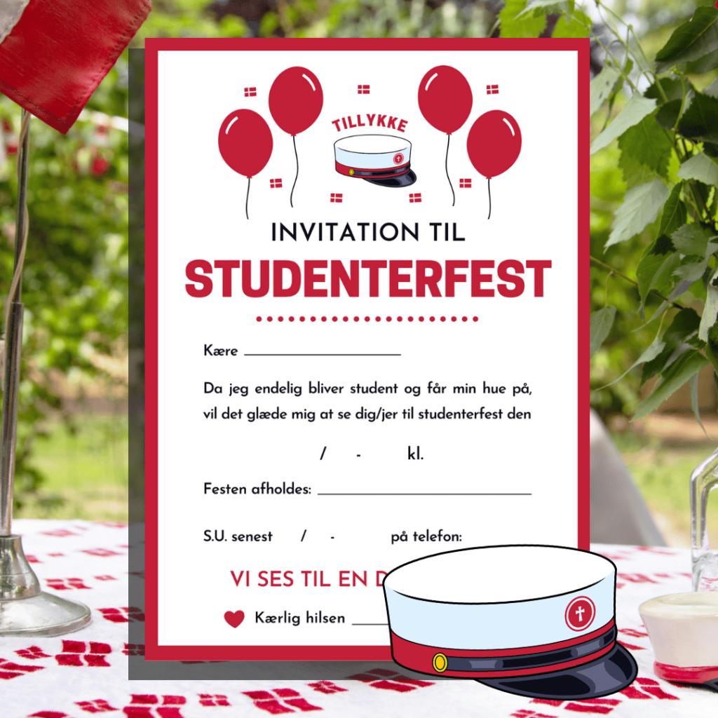 8 sjove spil og invitation til studenterfest - stx - Lou Noire