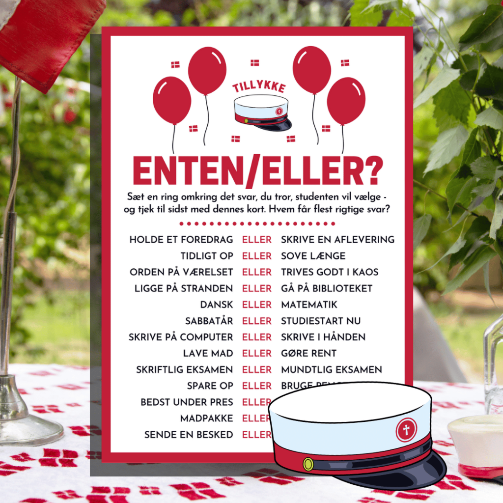 8 sjove spil og invitation til studenterfest - stx - Lou Noire