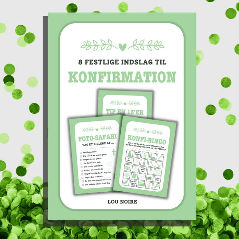 Hvad siger man i en tale til konfirmation? - Lou Noire