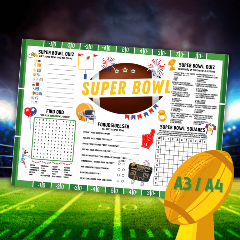 Dækkeserviet til Super Bowl - Lou Noire