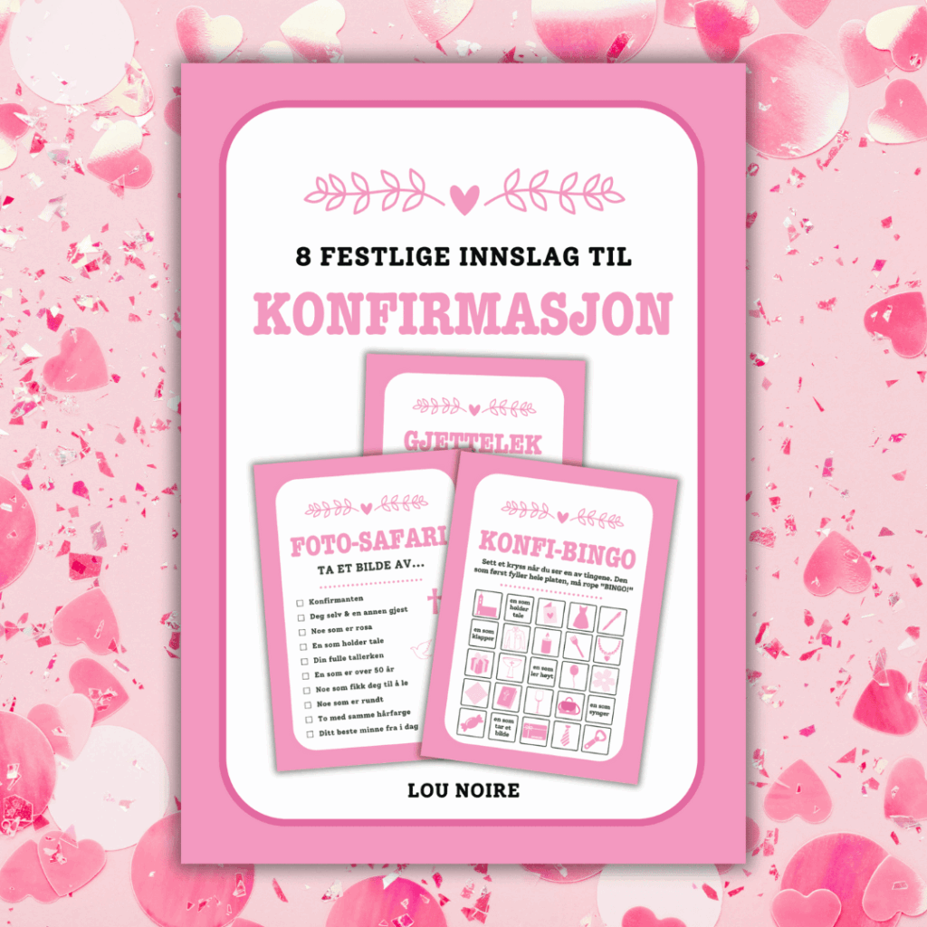 Hvad siger man i en tale til konfirmation? - Lou Noire